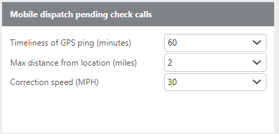Set up Dispatch Options
