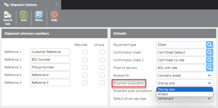 Duplicating Shipments