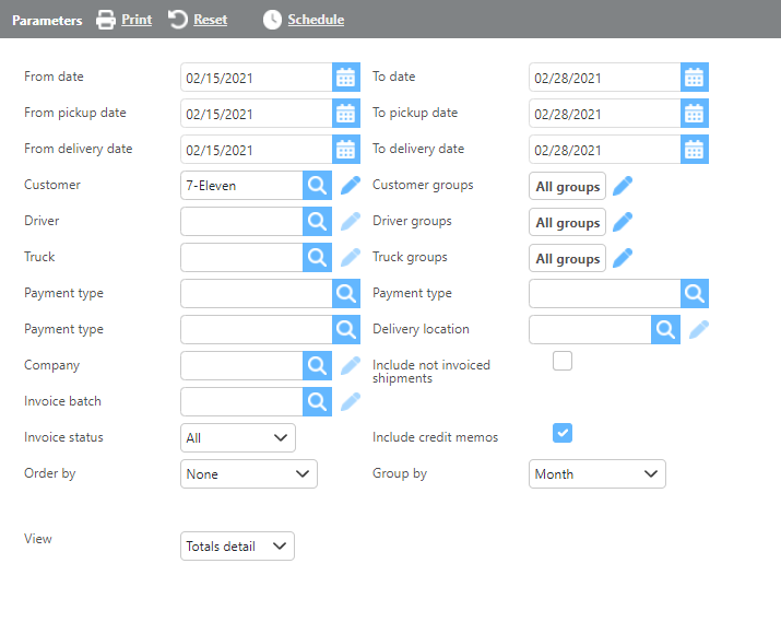 Invoice History Details
