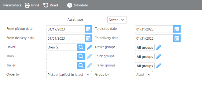 Asset Activity 